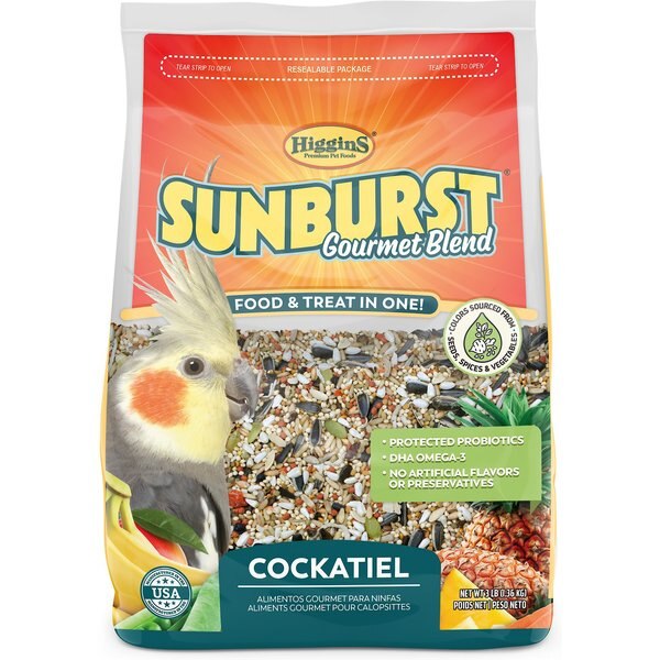 BROWN'S Tropical Carnival Gourmet Cockatiel Food, 3-lb bag - Chewy.com