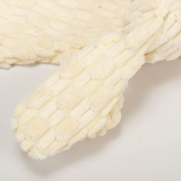 HUGGLEHOUNDS Bobbi Bunny HuggleFlatties Tough Plush Dog Toy, Yellow ...