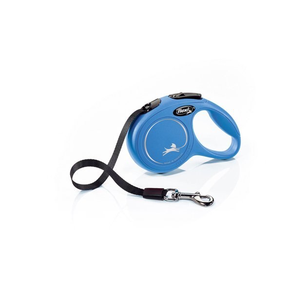 FLEXI Classic Nylon Tape Retractable Dog Leash, Blue, X-Small: 10-ft ...