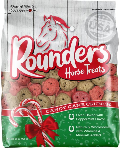 KENT / BLUE SEAL Candy Cane Rounders Horse Treats, 1.87-lb bag - Chewy.com
