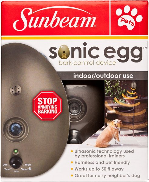 SUNBEAM Sonic Egg Ultrasonic Bark Control Device - Chewy.com