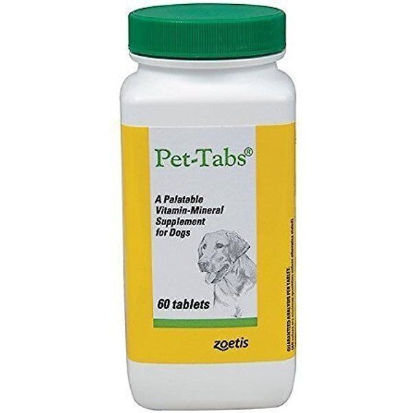 PET-TABS Vitamin-Mineral Dog Supplement, 60 count - Chewy.com