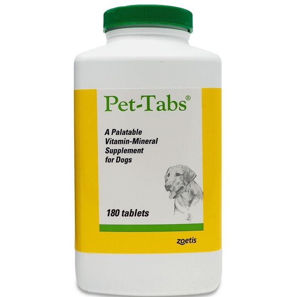PET-TABS Vitamin-Mineral Dog Supplement, 180 count - Chewy.com