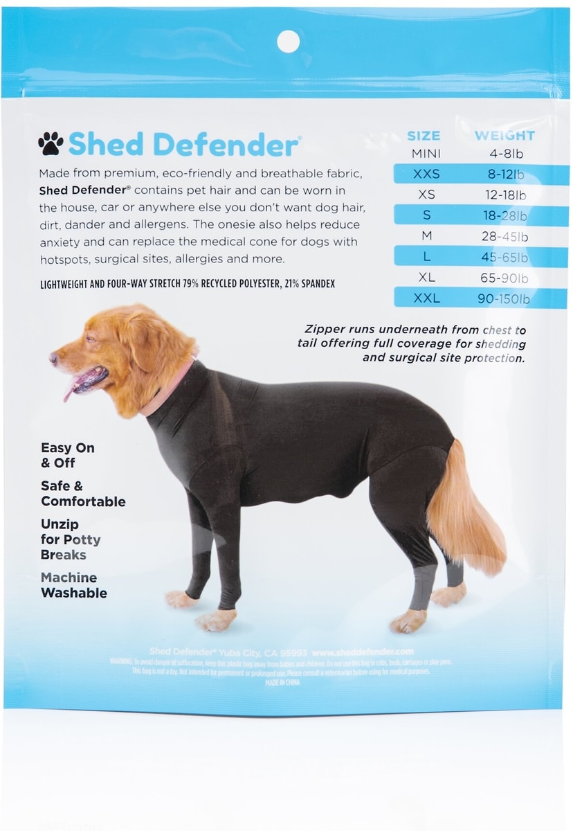 SHED DEFENDER Original Dog Onesie, Royal Blue, Medium - Chewy.com