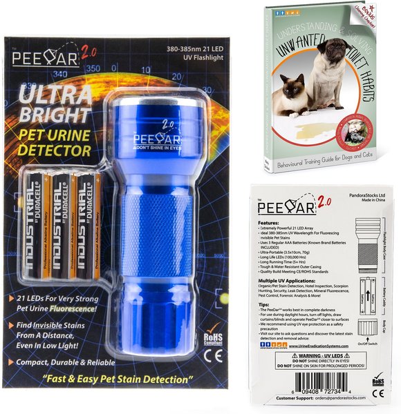 PEEDAR 2.0 UV LED Flashlight Urine Detector - Chewy.com