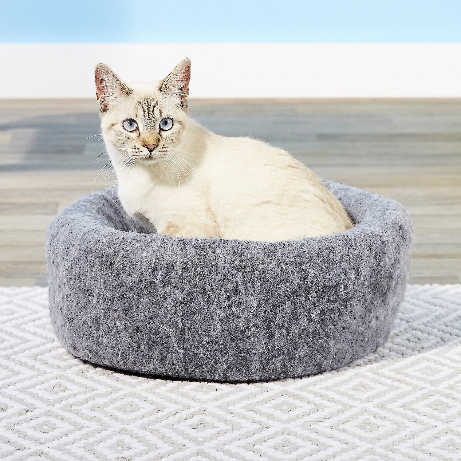 K.T. MANUFACTURING Kuddle Kup Cat Bed, Charcoal - Chewy.com