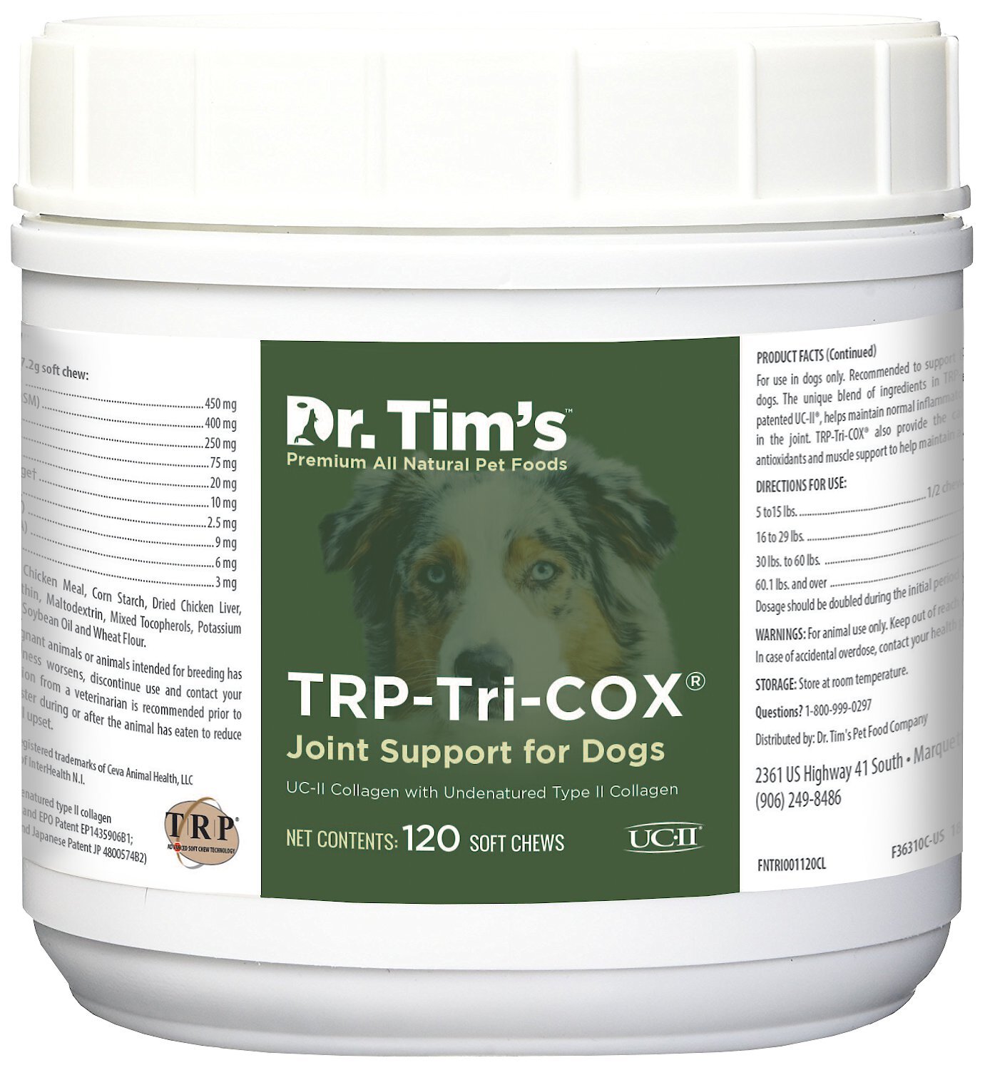 Questions and Answers about DR. TIM'S TRP-Tri-COX Joint Support Dog ...