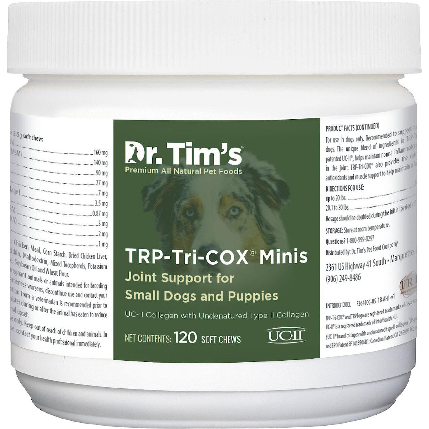 DR. TIM'S TRP-Tri-COX Minis Small Breed & Puppy Joint Support Dog ...