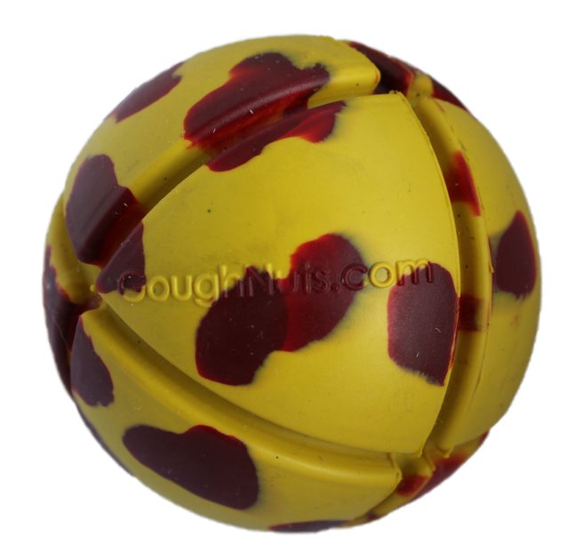GOUGHNUTS Interactive Ball Dog Toy, Yellow - Chewy.com