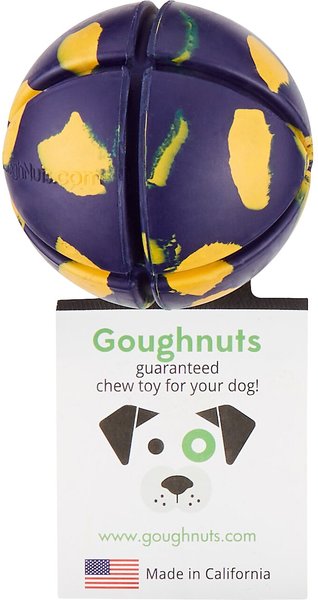 Discontinued - GOUGHNUTS Interactive Ball Dog Toy, Blue - Chewy.com