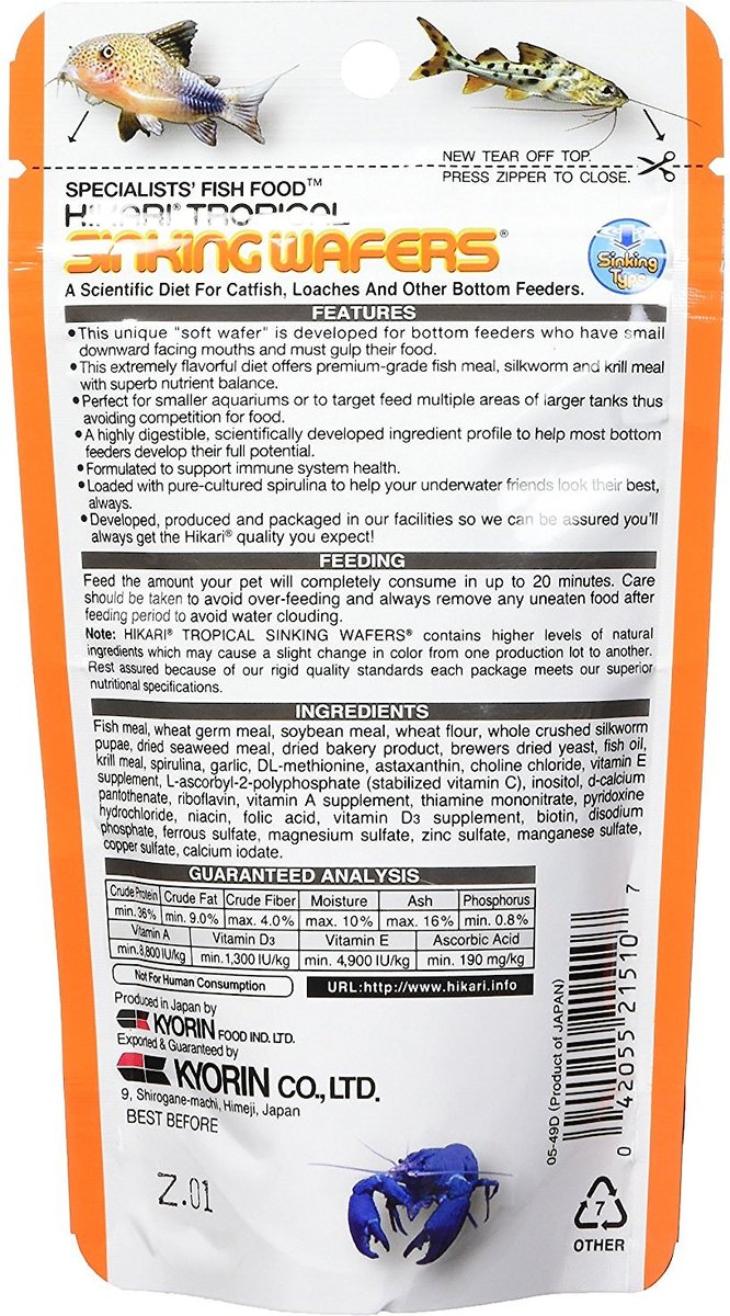 Temporarily Unavailable - HIKARI Sinking Wafers Bottom Feeders Fish ...
