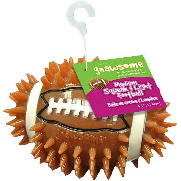 NERF DOG Ridged Squeak Football Dog Toy, Large, Blue - Chewy.com