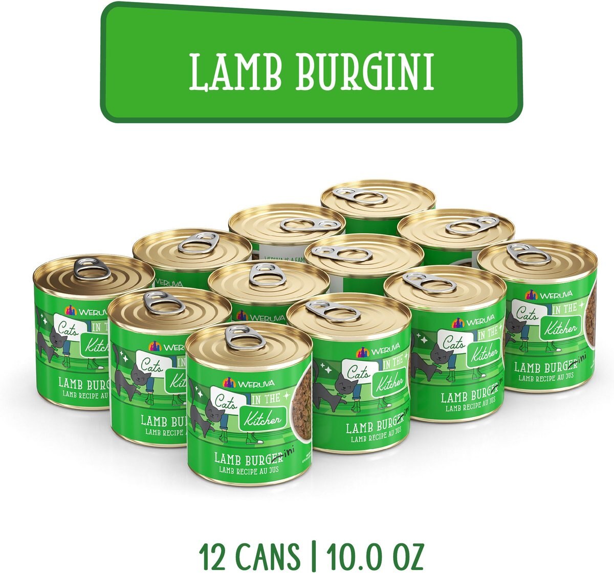 WERUVA Cats in the Kitchen Lamb Burgini Lamb Au Jus Grain-Free Wet Cat ...