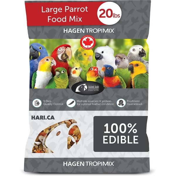 KAYTEE Exact Rainbow Large Parrot Bird Food, 20-lb bag - Chewy.com