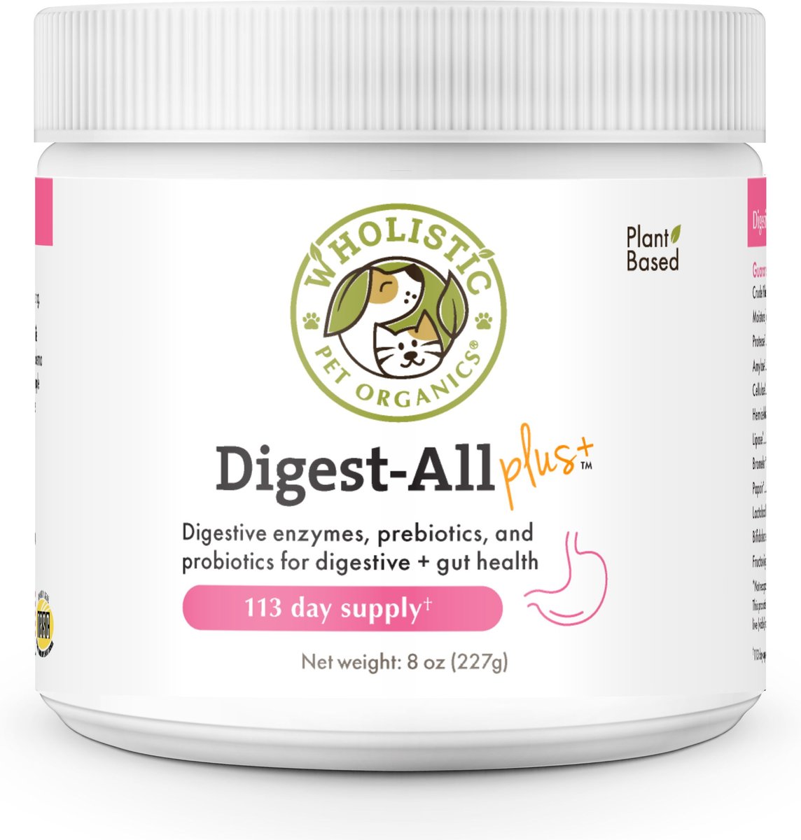 WHOLISTIC PET ORGANICS Digest-All Plus Digestive Support for Dogs ...