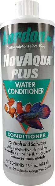 KORDON NovAqua Plus Aquarium Water Conditioner, 16-fl oz bottle - Chewy.com