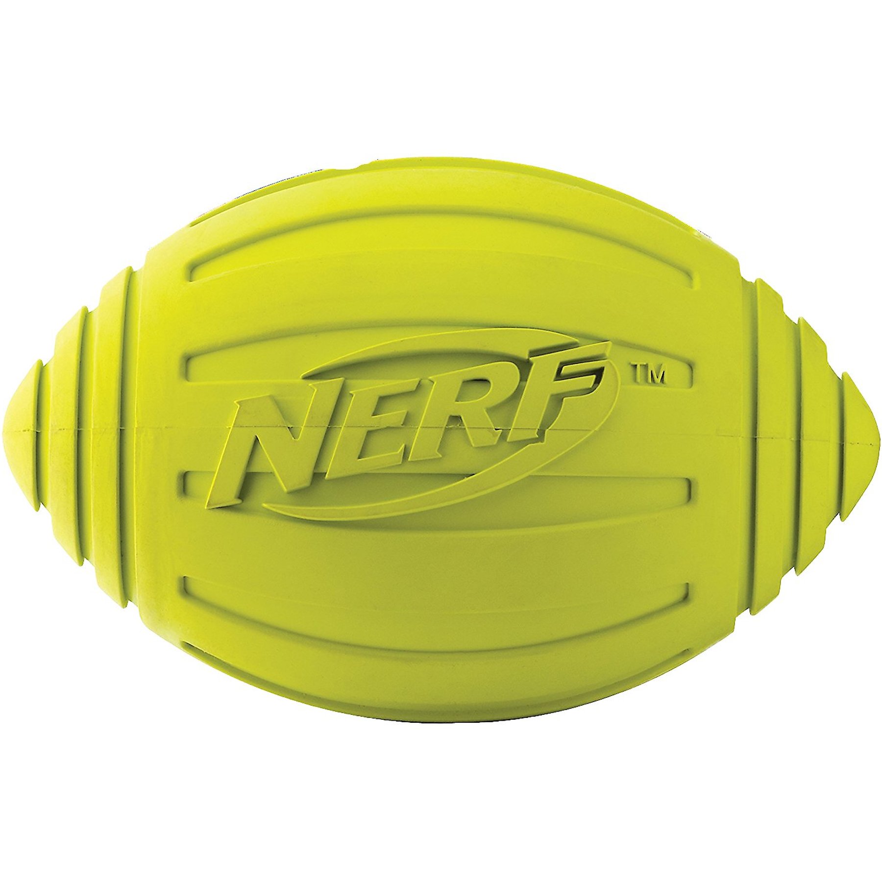 NERF DOG Ridged Squeak Football Dog Toy, Large, Green - Chewy.com