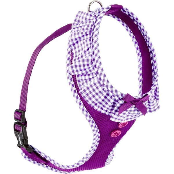 PUPPIA Vivien A Style Polyester Back Clip Dog Harness, Purple, Large ...