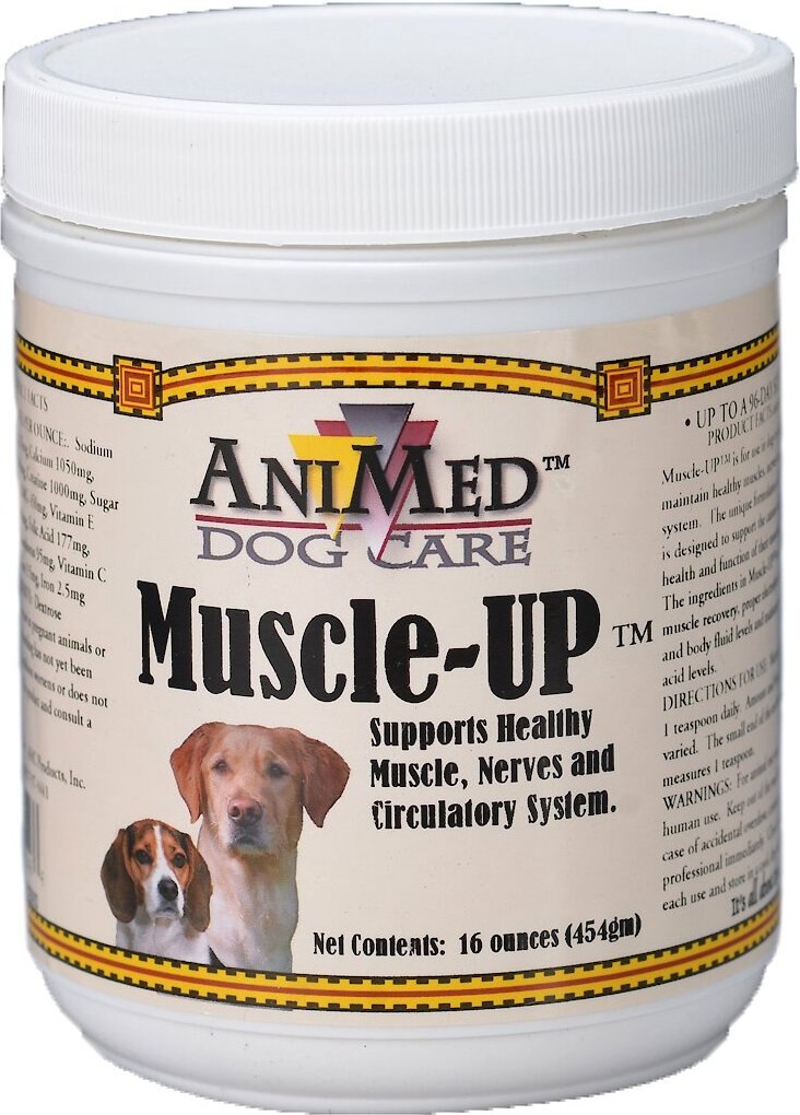 ANIMED Muscle-Up Dog Supplement, 16-oz tub - Chewy.com