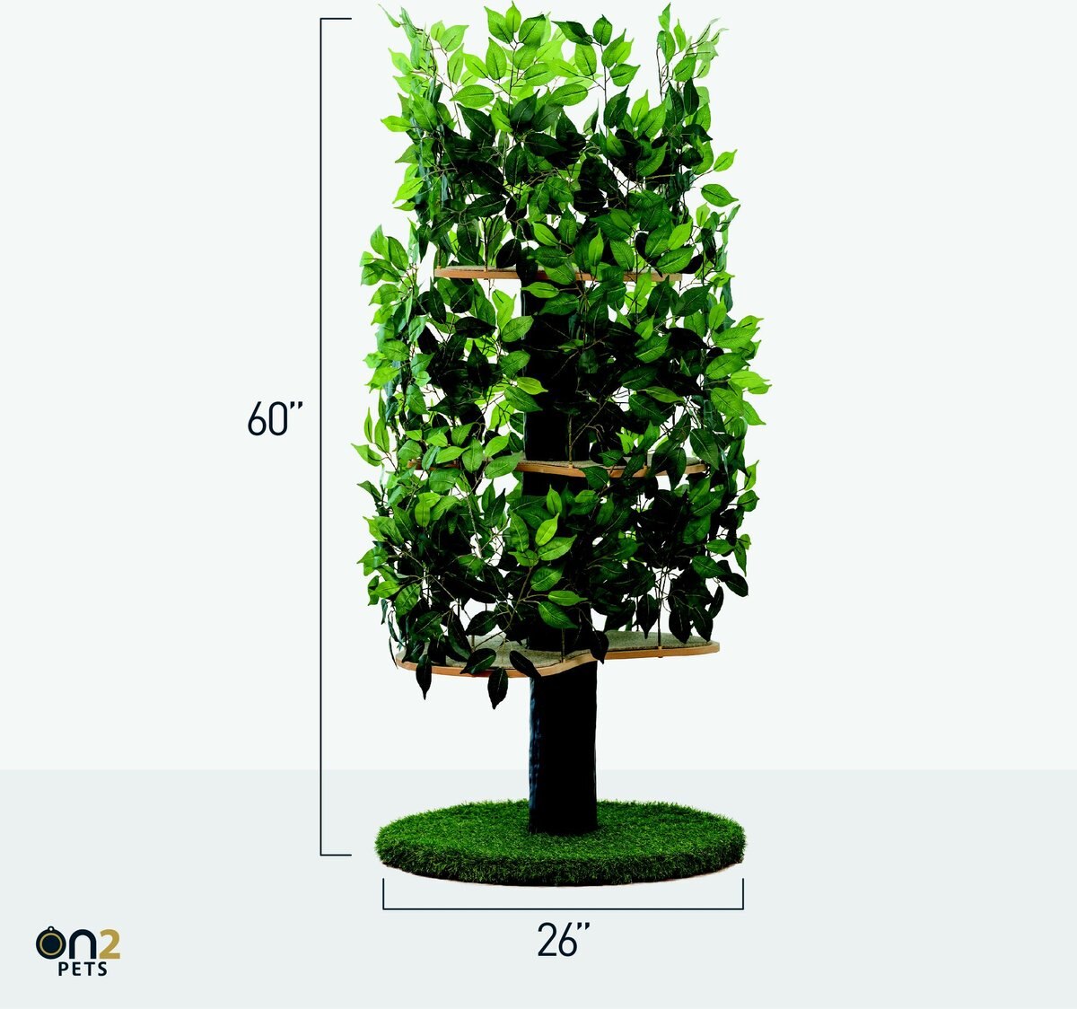 Out of Stock - ON2PETS 60-in Large Round Modern Cat Tree, Green - Chewy.com