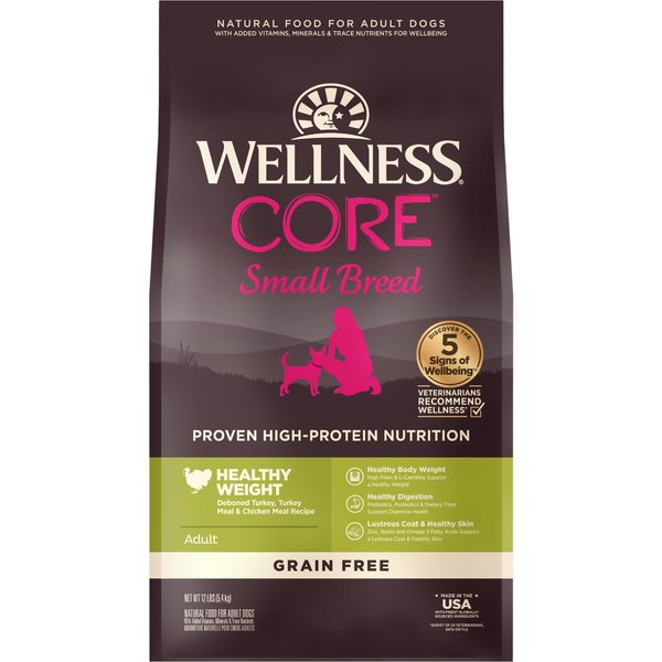 WELLNESS CORE Grain-Free Reduced Fat Turkey & Chicken Recipe Dry Dog ...
