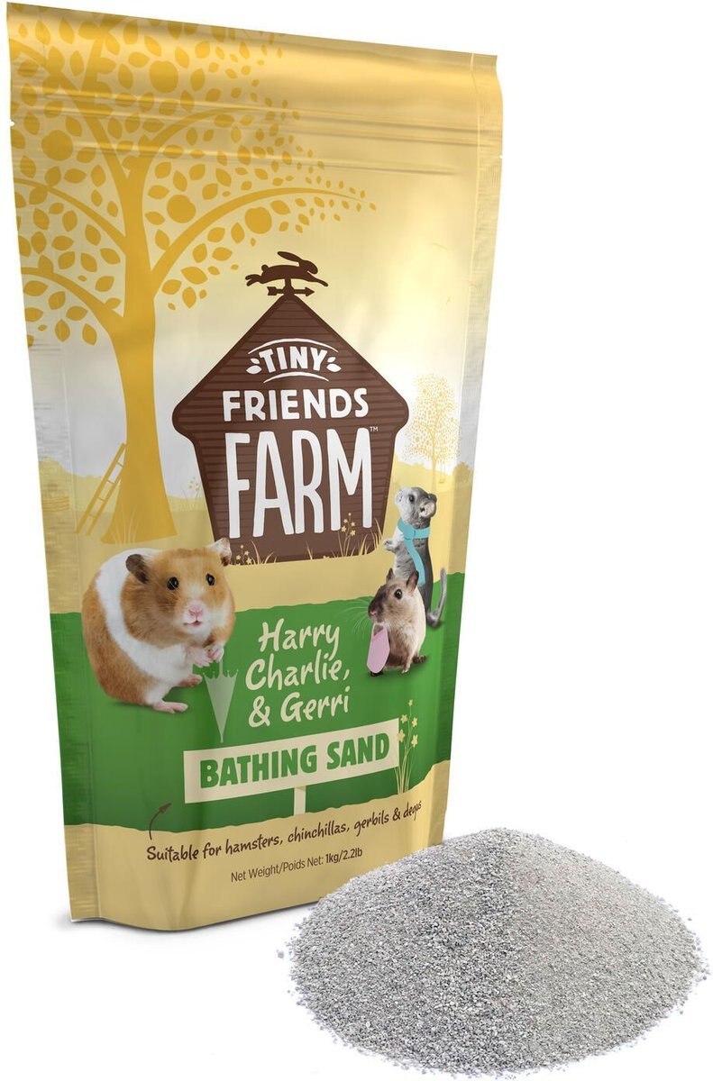 TINY FRIENDS FARM Small Animal Bathing Sand, 2.2-lb bag - Chewy.com