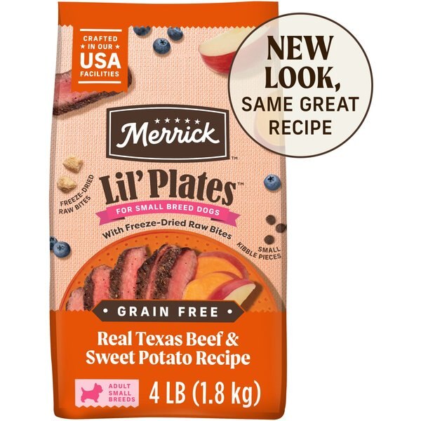 MERRICK Lil' Plates Grain-Free Small Breed Dry Dog Food Real Chicken ...