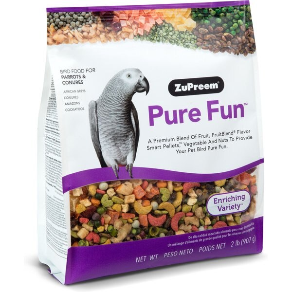 ZUPREEM Pure Fun Parrot & Conure Bird Food, 2-lb bag - Chewy.com