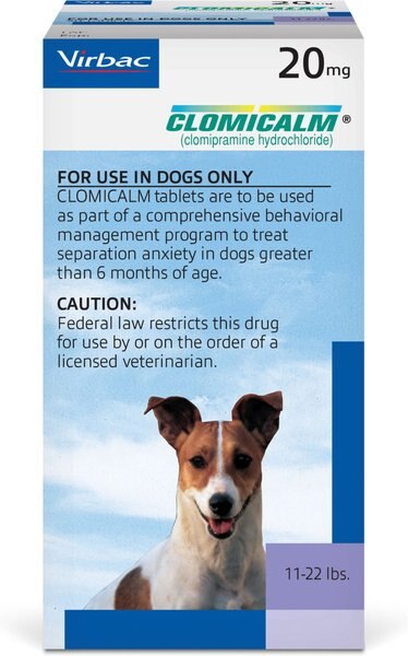 CLOMICALM (Clomipramine HCl) Tablets for Dogs, 20-mg, 1 tablet - Chewy.com