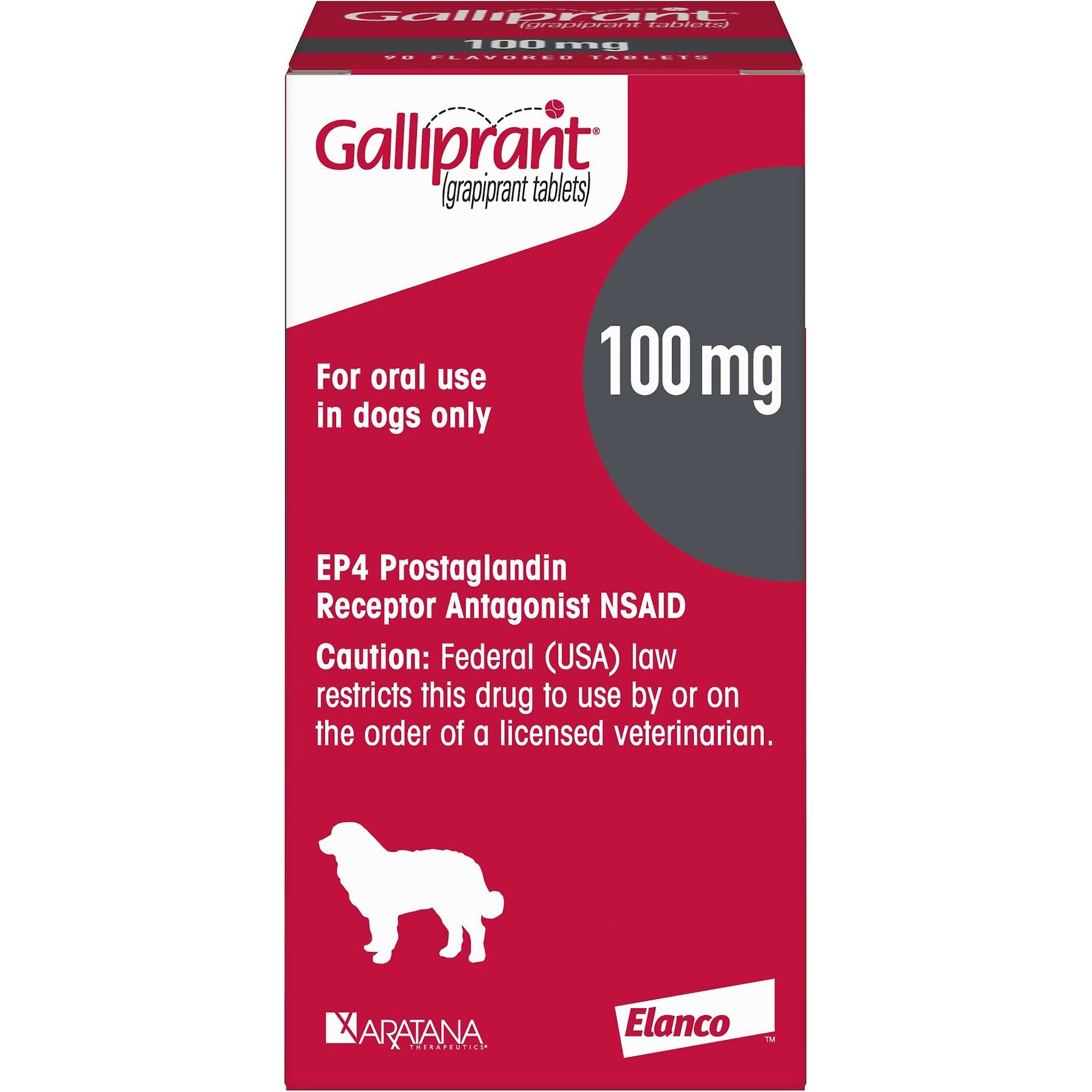 GALLIPRANT (grapiprant) Tablets for Dogs, 100-mg, 1 tablet - Chewy.com