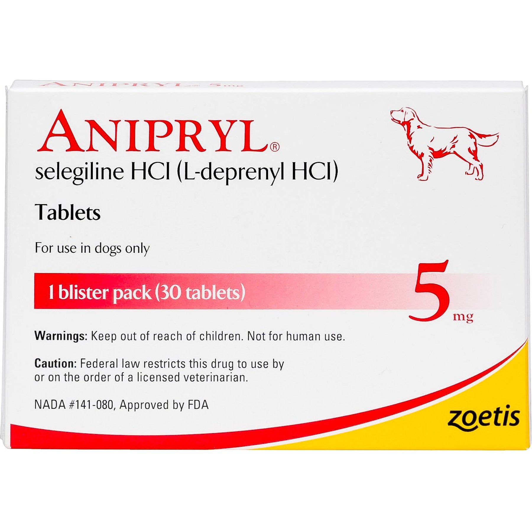 ANIPRYL (Selegiline HCl) Tablets for Dogs, 30 tablets, 5-mg - Chewy.com