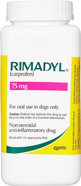 RIMADYL (carprofen) Chewable Tablets for Dogs, 75-mg, 1 tablet - Easy ...