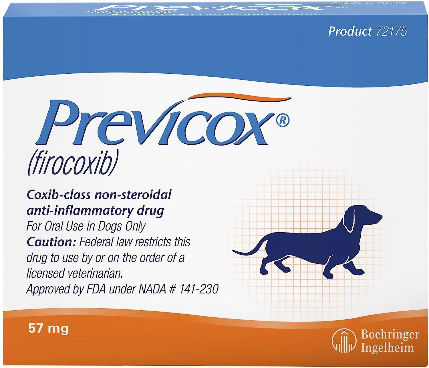 PREVICOX (Firocoxib) Chewable Tablets for Dogs, 57-mg, 1 tablet - Chewy.com
