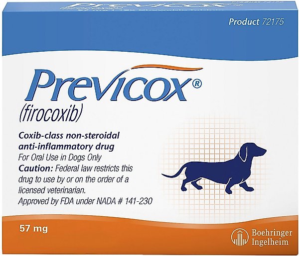 PREVICOX (Firocoxib) Chewable Tablets for Dogs, 57-mg - Easy Refills ...