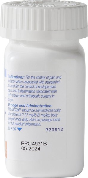 PREVICOX (Firocoxib) Chewable Tablets for Dogs, 57-mg, 1 tablet - Chewy.com
