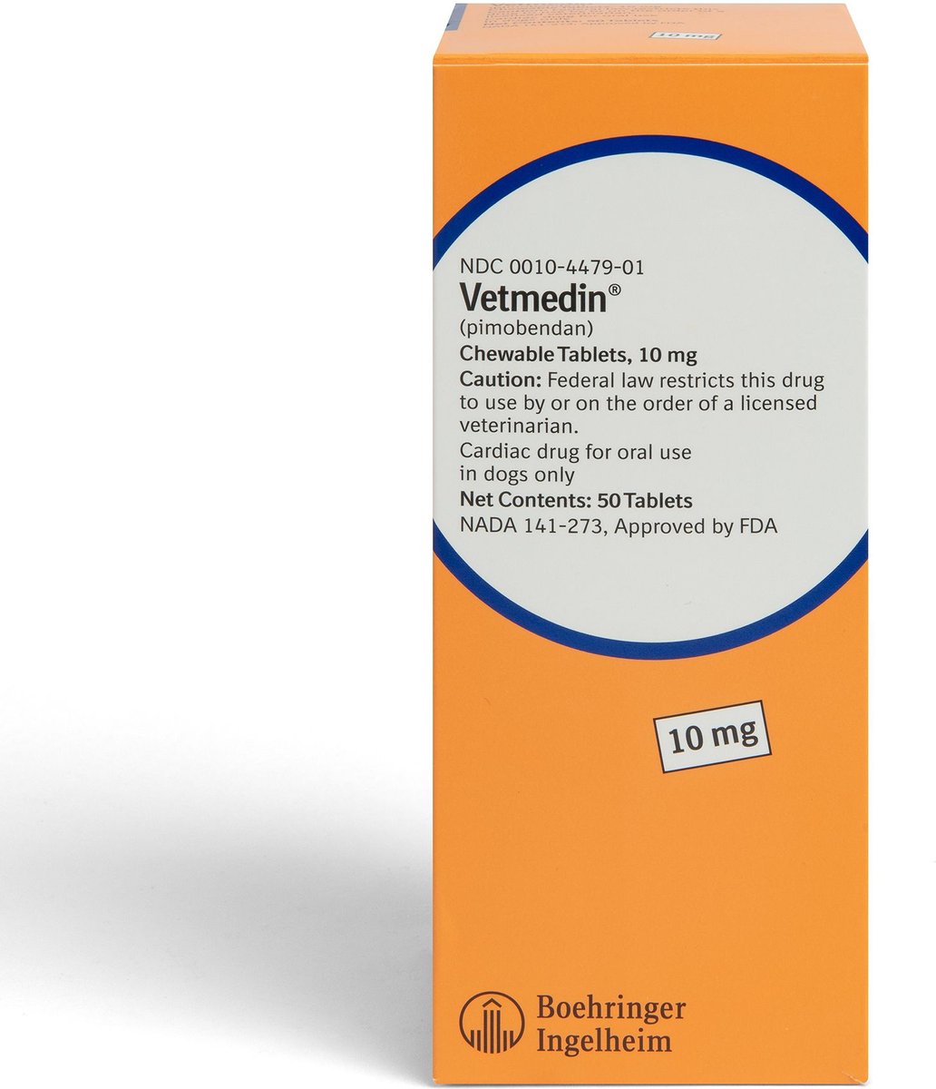 VETMEDIN (pimobendan) Chewable Tablets for Dogs, 50 tablets, 10-mg - Easy Refills | Chewy Rx