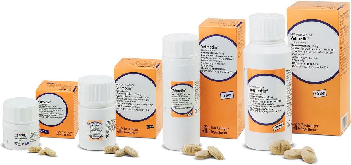 VETMEDIN (pimobendan) Chewable Tablets for Dogs, 50 tablets, 10-mg ...