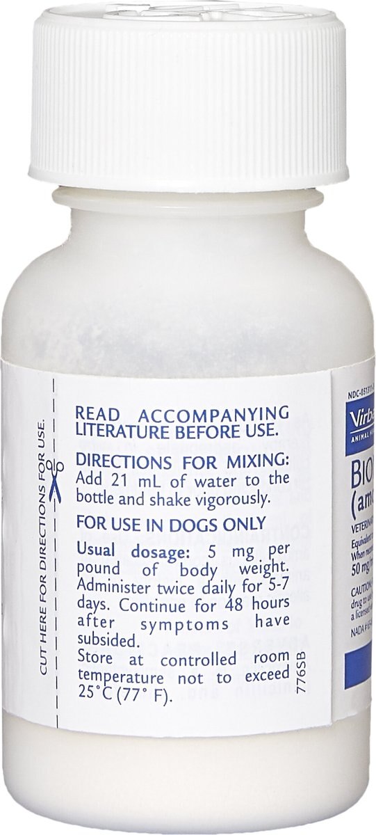 Out of Stock - BIOMOX (Amoxicillin) Oral Suspension for Dogs, 50 mg/mL ...