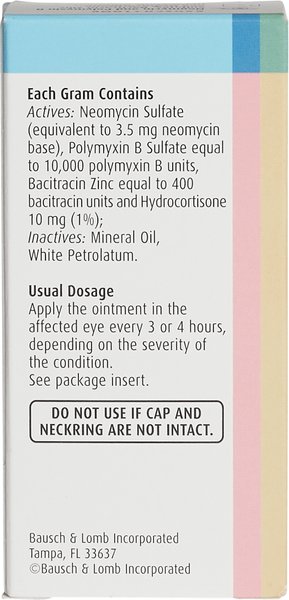 NEO-POLY-BAC with Hydrocortisone (Generic) Ophthalmic Ointment for Dogs ...