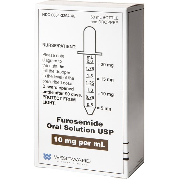 FUROSEMIDE (Generic) Oral Solution for Dogs, 10 mg/mL, 60-cc - Chewy.com