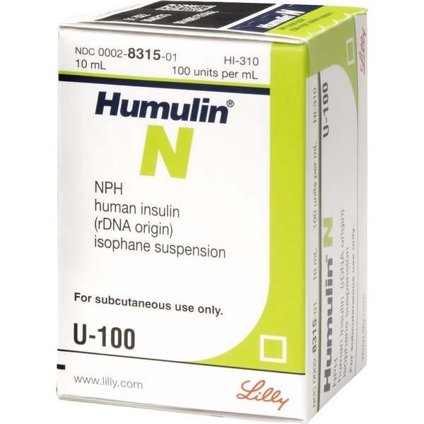 HUMULIN N (NPH human insulin (rDNA origin) isophane suspension) U-100 ...