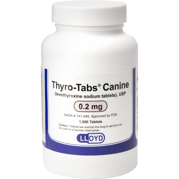 THYRO-TABS (Levothyroxine Sodium) Tablets, 0.2-mg, 1 tablet - Chewy.com