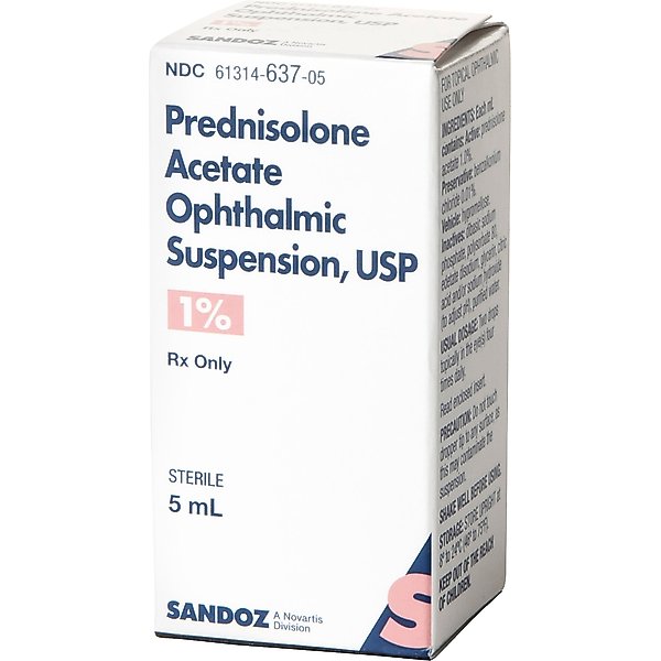 PREDNISOLONE Acetate (Generic) Ophthalmic Suspension 1%, 5-mL - Chewy.com