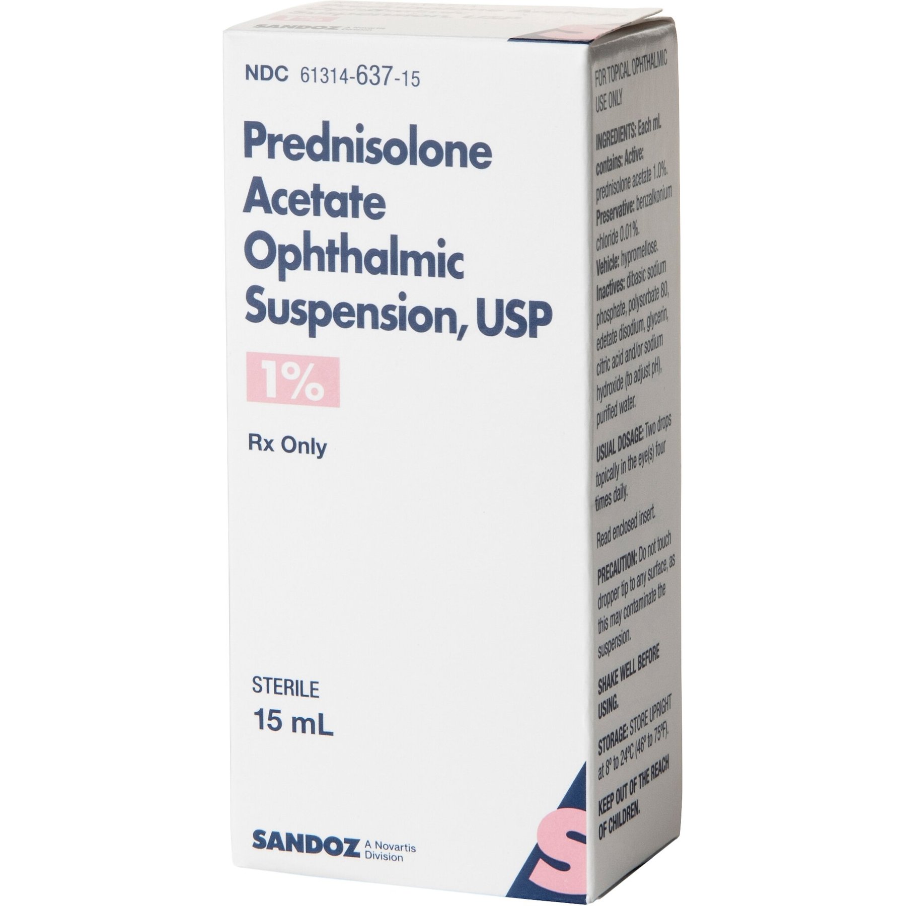 PREDNISOLONE Acetate (Generic) Ophthalmic Suspension 1%, 15-mL - Chewy.com