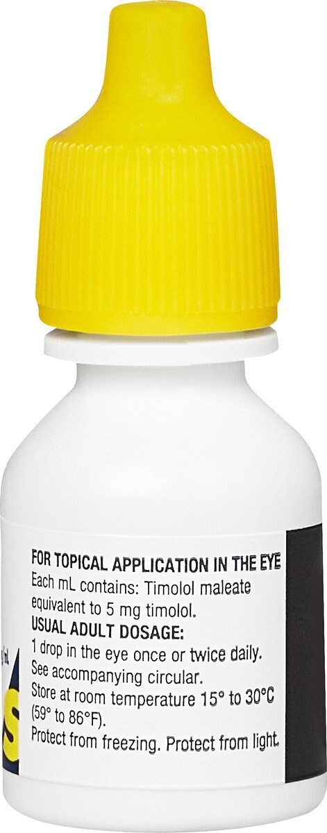 TIMOLOL Maleate (Generic) Ophthalmic Solution 0.5%, 10-mL - Chewy.com