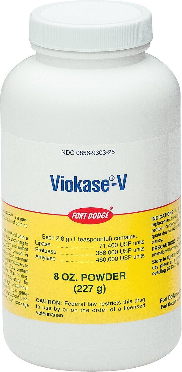 VIOKASE-V Powder for Dogs & Cats, 8-oz - Easy Refills | Chewy Rx