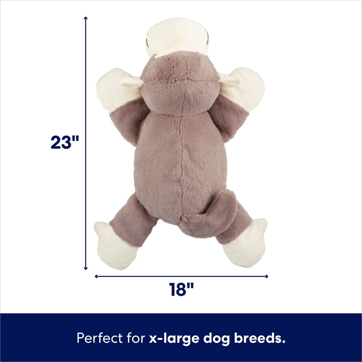 FRISCO Monkey Plush Squeaky Dog Toy, X-Large - Chewy.com