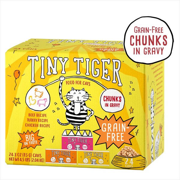 TINY TIGER Grain-Free Chunks in EXTRA Gravy Seafood Recipes Variety ...