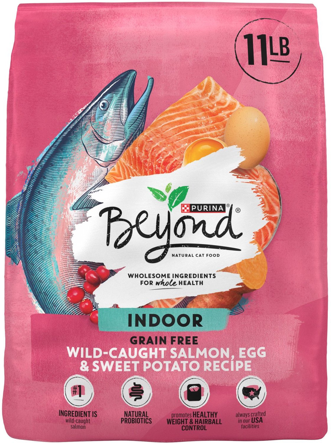 PURINA BEYOND Simply Indoor Wild-Caught Salmon, Egg & Sweet Potato ...