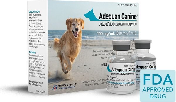 ADEQUAN CANINE (polysulfated glycosaminoglycan) Injectable for Dogs ...